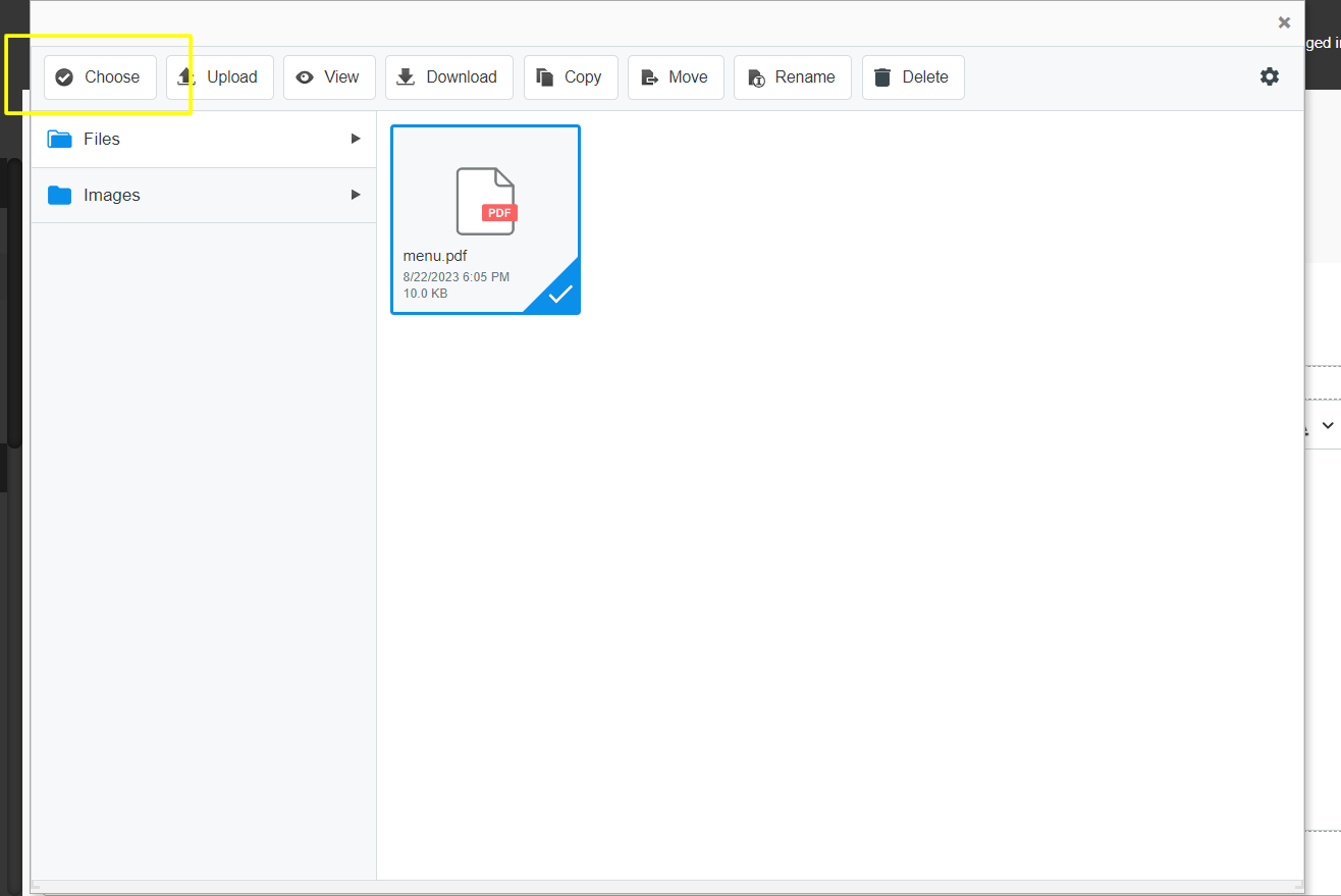 How to add a PDF attachment to a page